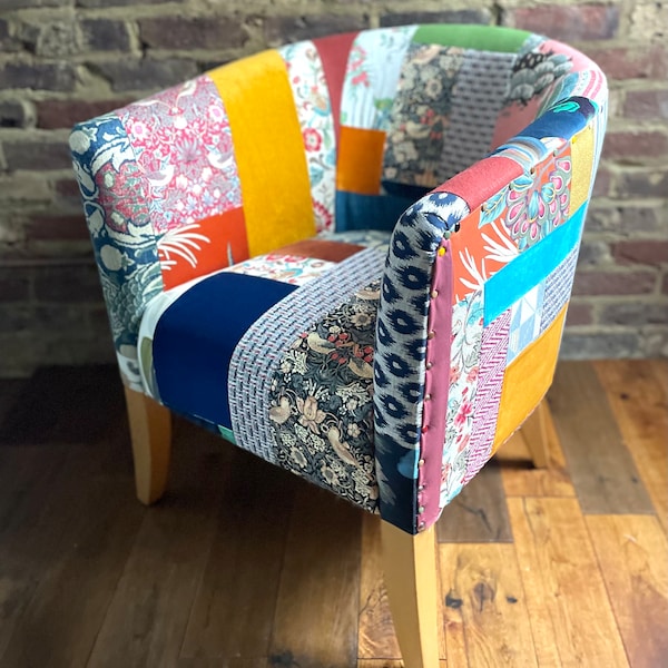 Patchwork Chair - Etsy UK