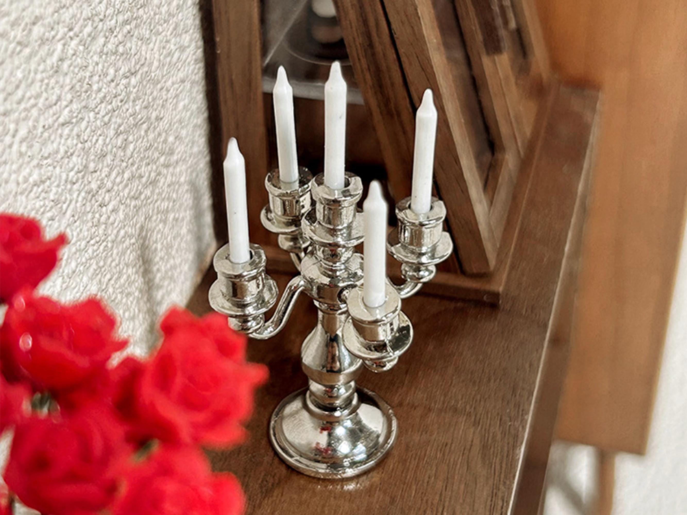 Miniature Vintage Candle Holder for 5 Candles – DIY Alloy Mini ...