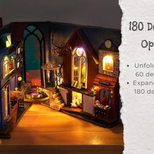 DIY Magic Spell Street Alley Book Nook, Booklover Diorama, Book Lovers ...