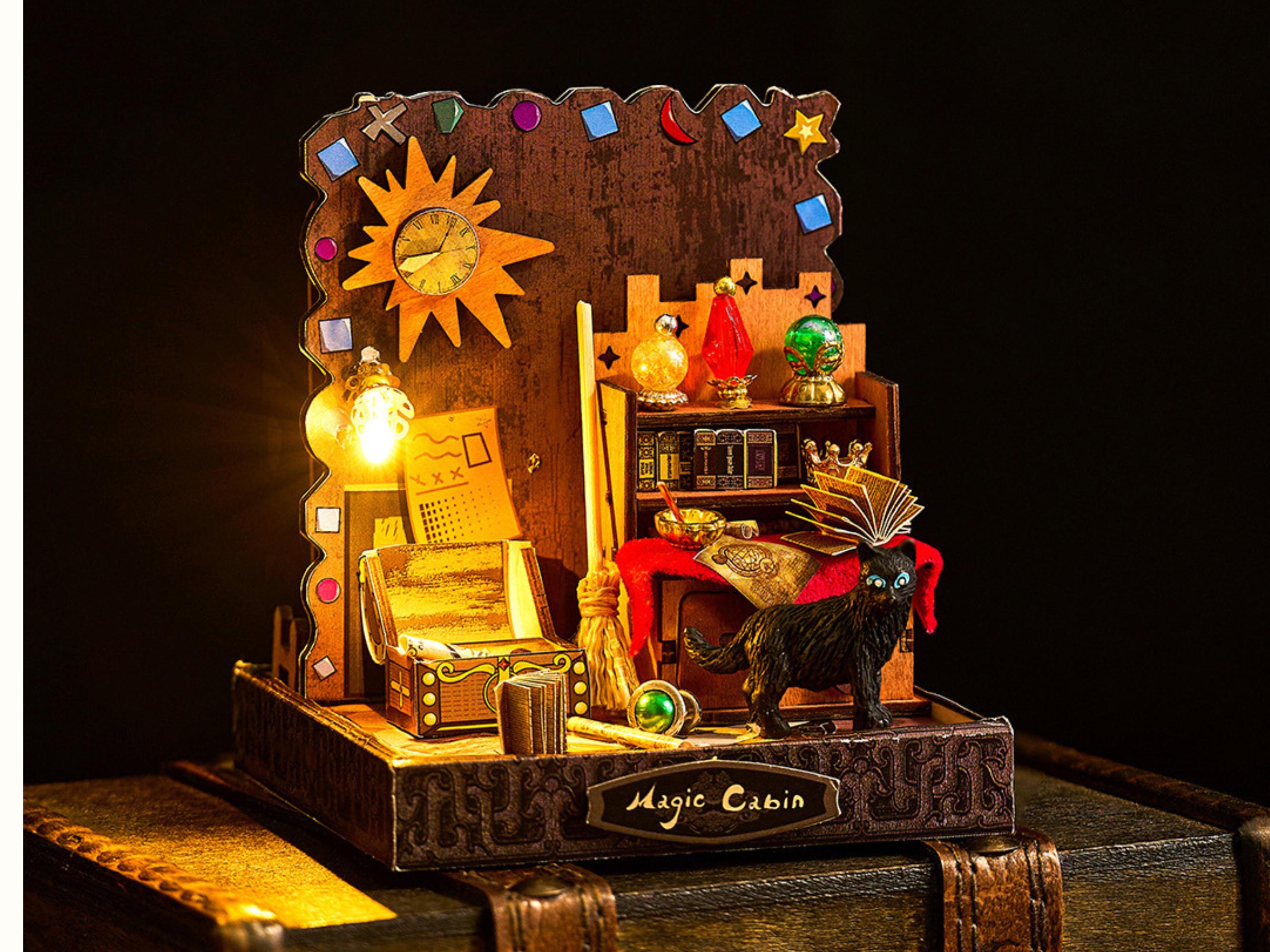 DIY Magic Cabin Diorama Kit: Miniature Scene With LED Lights Christmas ...