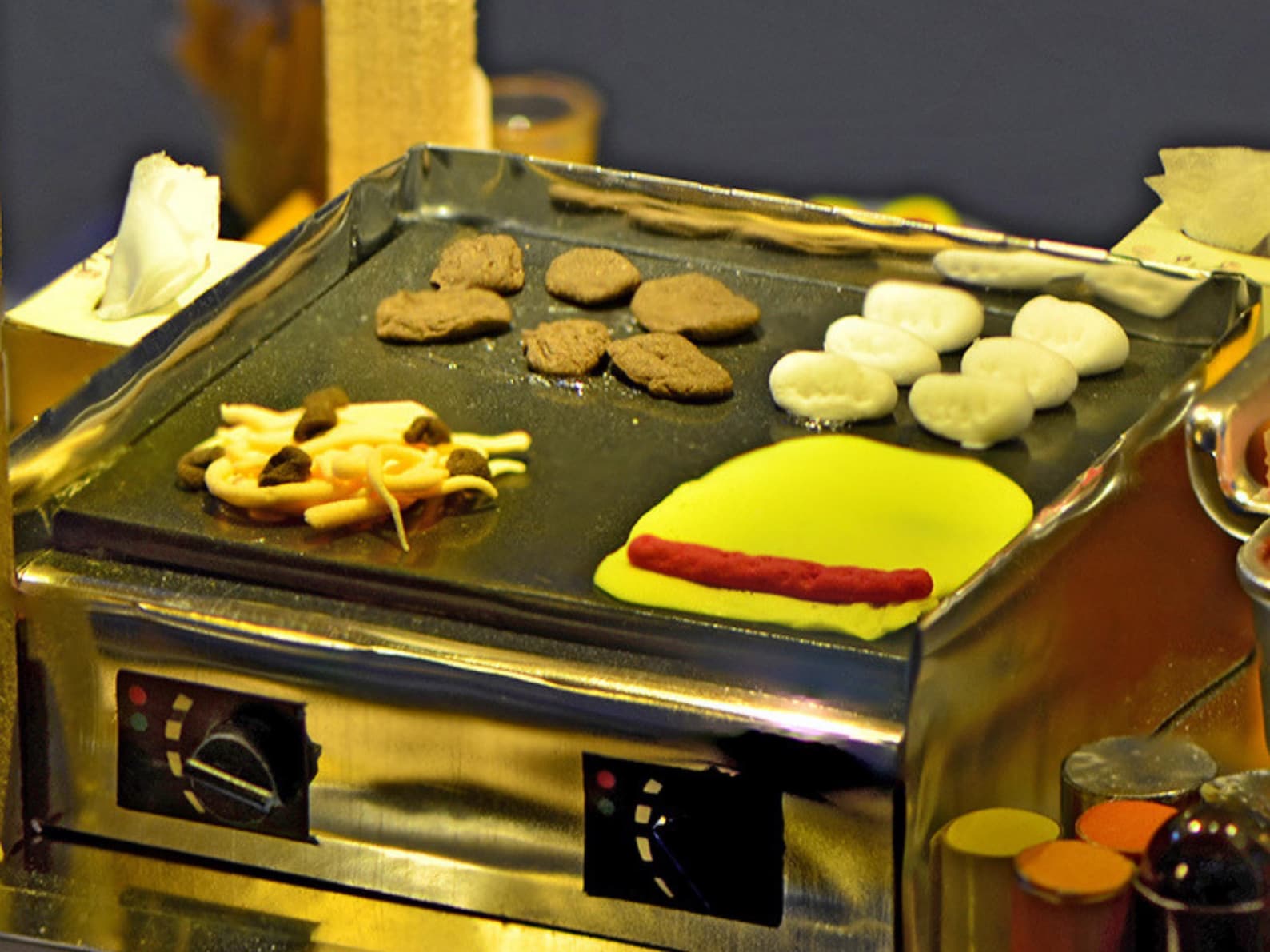 DIY Japanese Yatai Teppanyaki Miniature Kit: Craft Dollhouse Gift ...