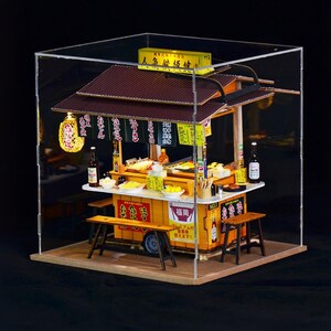 DIY Japanese Yatai Teppanyaki Miniature Kit: Craft Dollhouse Gift ...