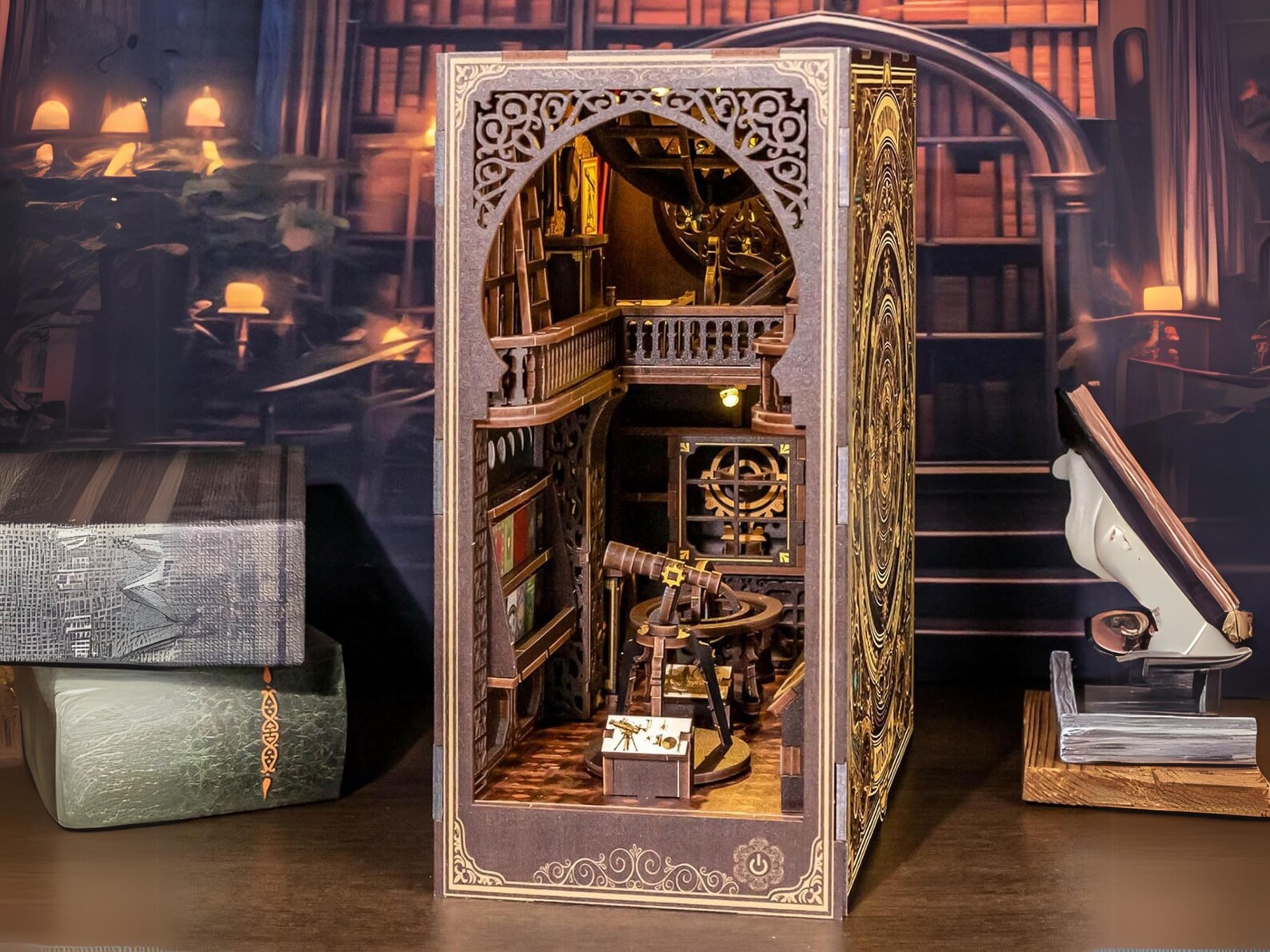 Astronomical Museum DIY Book Nook Kit: Wooden Miniature Diorama ...