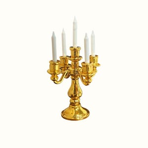 Miniature Vintage Candle Holder for 5 Candles – DIY Alloy Mini ...