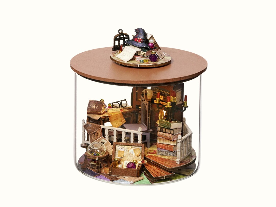 DIY Magic House Bottle Diorama Kit – Miniature Hogwarts Scene With LED ...