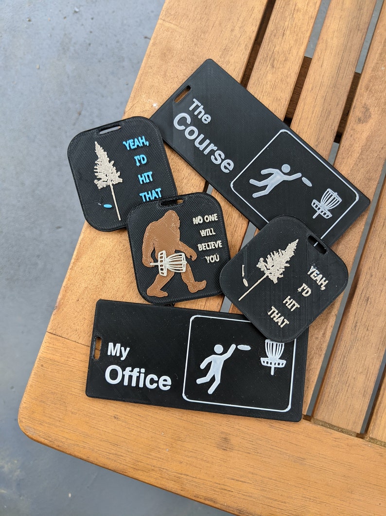 Custom Disc Golf Bag Tags - Etsy