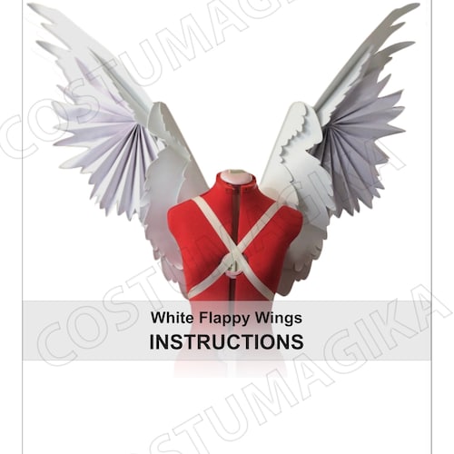 DIY PATTERN Realistic White Moving Costume WINGS Complete - Etsy