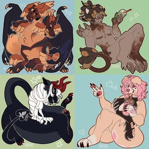 Fullbody Furry Commissions - Fursona Reptile Art Commission Anthro ...