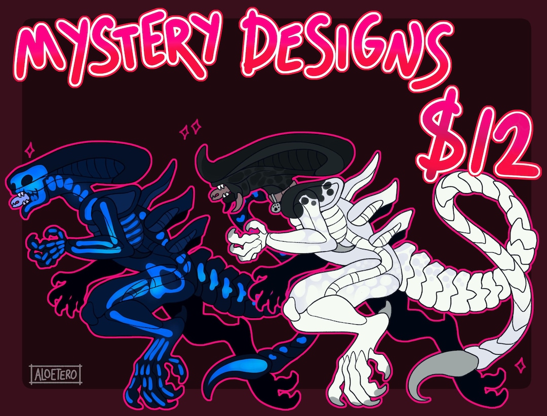 Mystery Xenomorph Designs - Furry Adoptable Fullbody Fursona Adopts ...