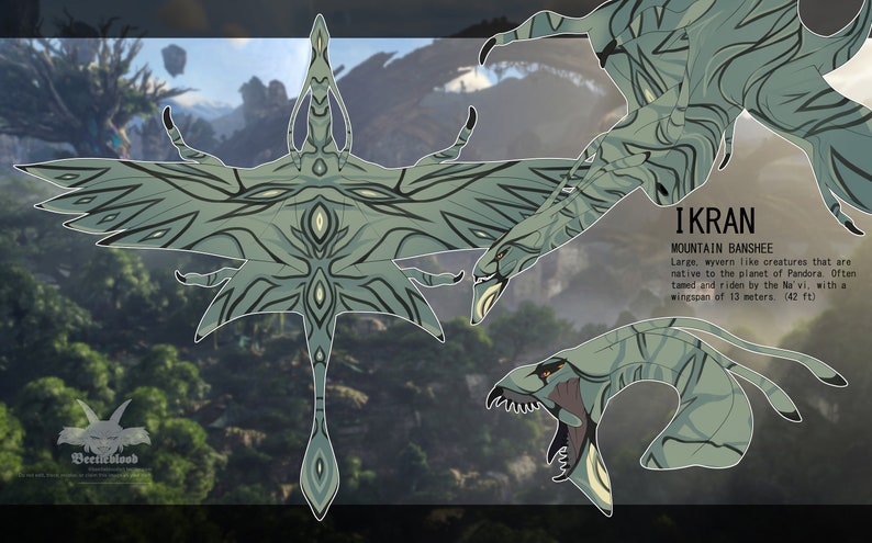 P2U Ikran Base - Avatar Way of Water Base Adoptable Adopt Fursona ...