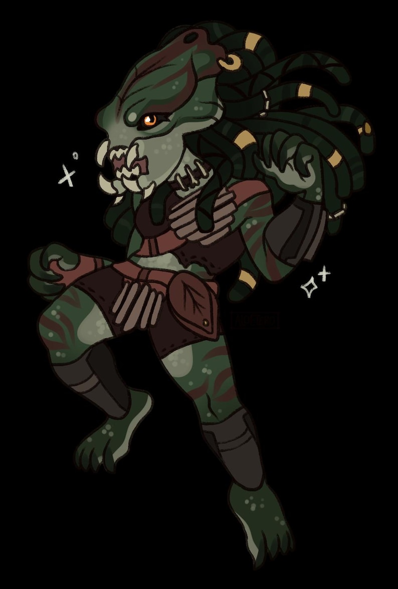 Mystery Yautja Designs - Adoptable Fullbody Adopts Anthro DND Scifi ...