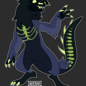 Mystery Crocodile Designs Furry Adoptable Fullbody Fursona - Etsy