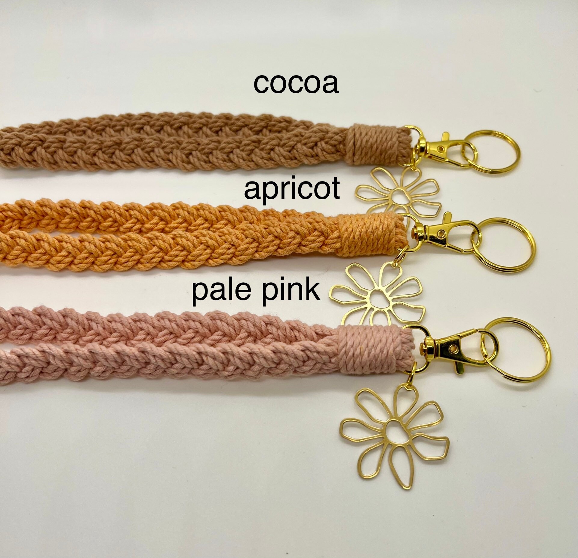 Macrame Wristlet Macrame Lanyard Macrame Keychain Macrame Wristlet Boho ...