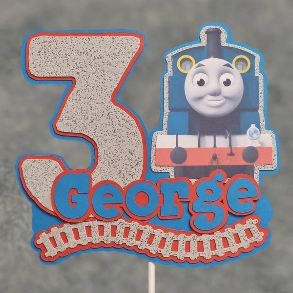 Thomas the Tank Cake Topper - Etsy UK