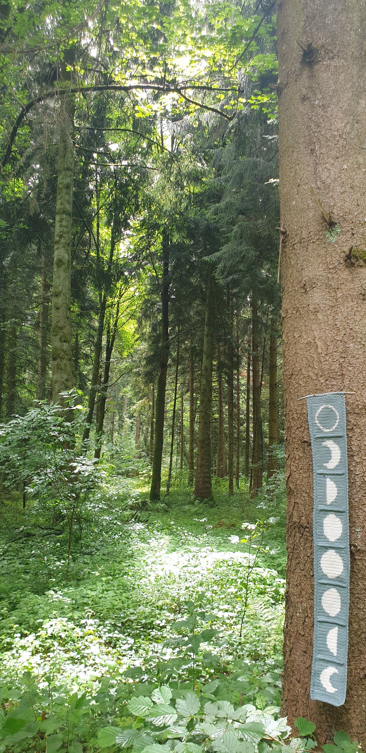 The Moon is Always Full Large Wall Hanging Crochet Pattern Witch Wiccan ...