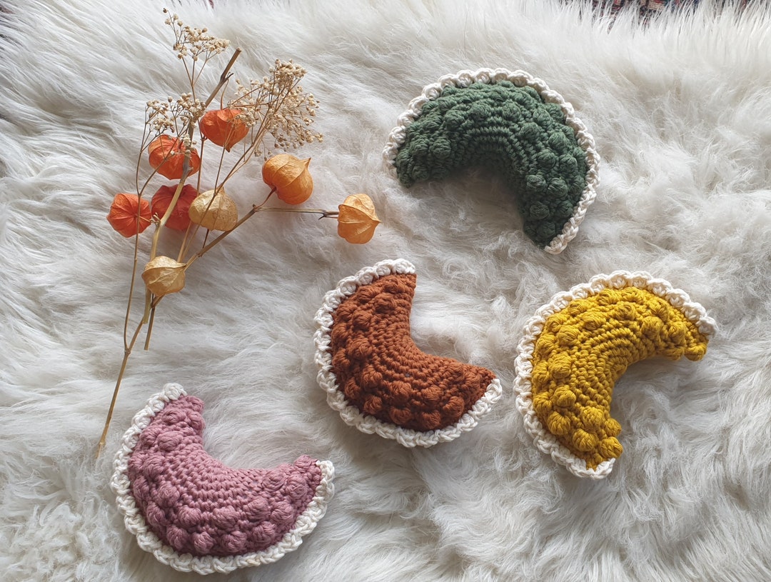 Celestial Boho Crochet Baby Rattle Pattern Quick Easy Simple Hippy Moon ...