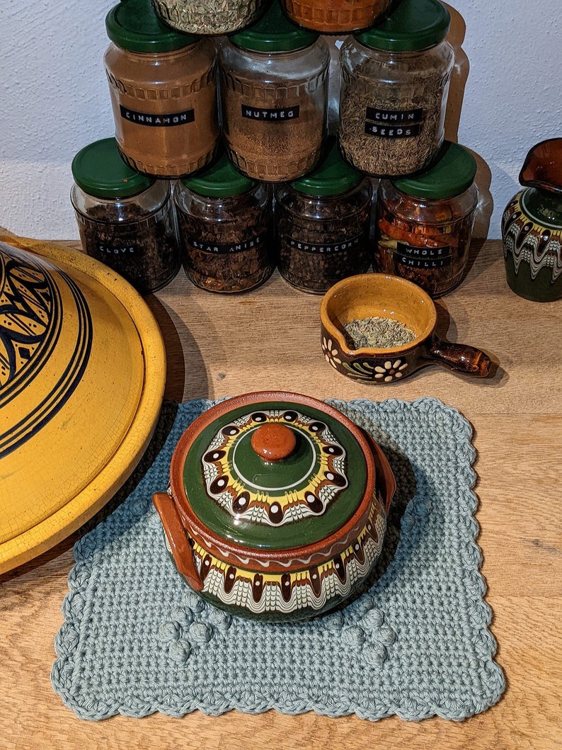 Pentagram Pot Holder Crochet Pattern Witch Craft Coven Kitchen Alter ...