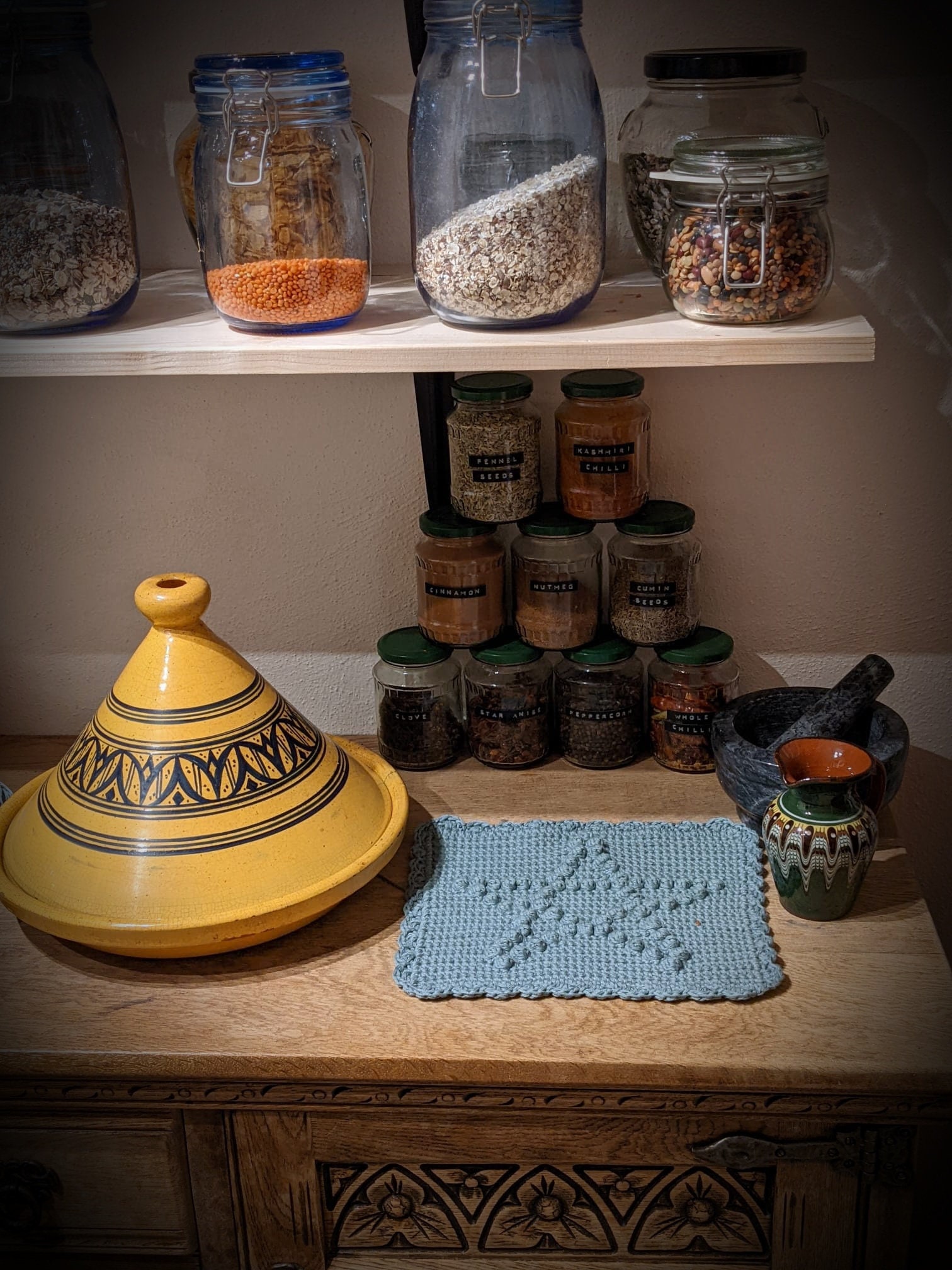 Pentagram Pot Holder Crochet Pattern Witch Craft Coven Kitchen Alter ...