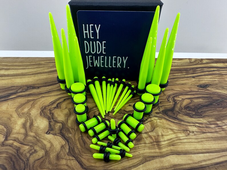 Ear Stretching Kit, Ear Piercing Kit, Yellow Kit, Septum Stretcher ...