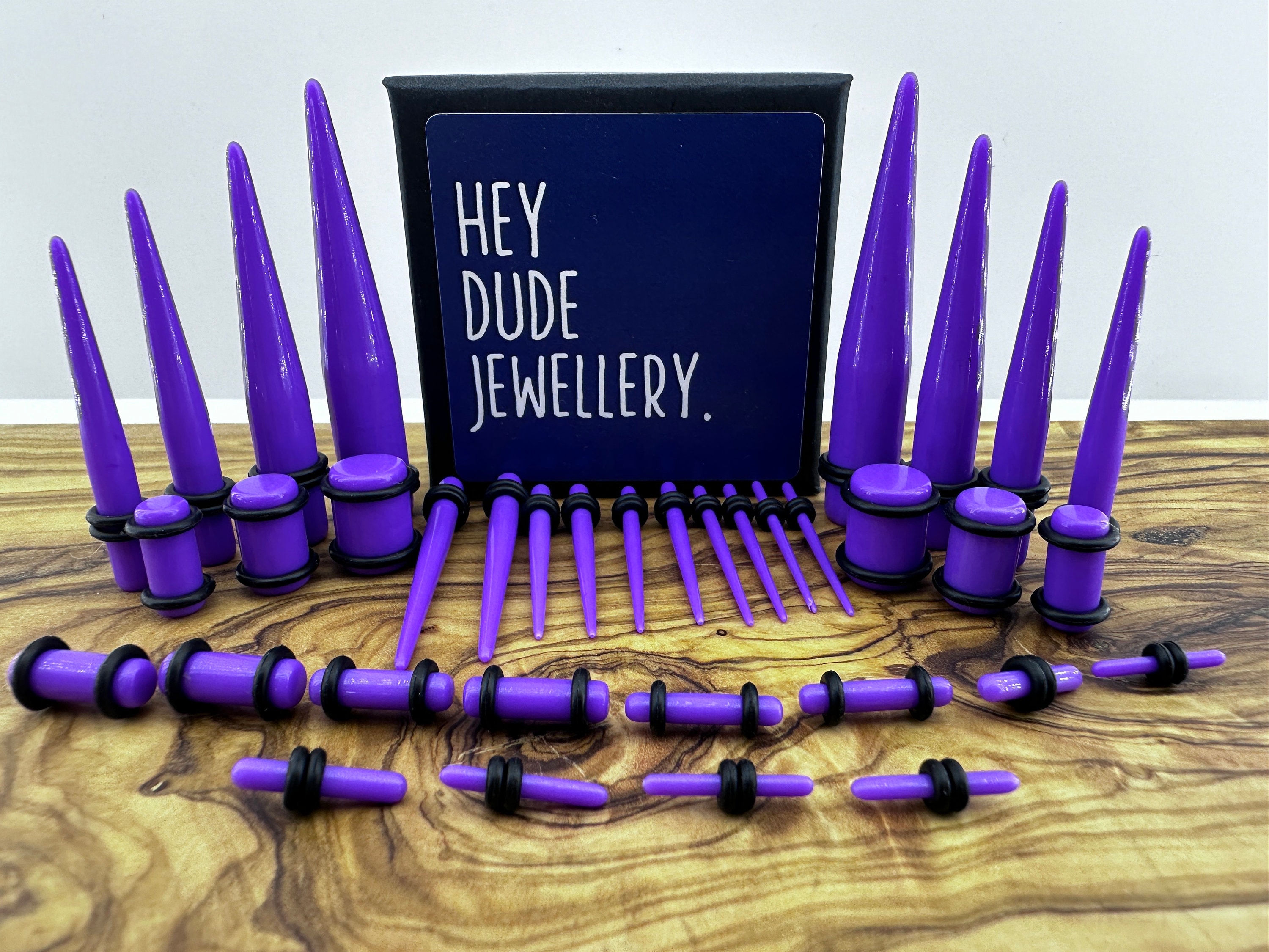 Ear Stretching Kit, Stretching Kit, Lobe, Purple Ear Piercing Kit ...
