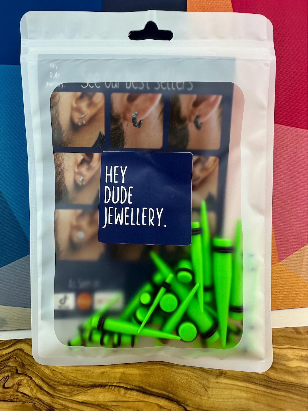 Ear Piercing Kit, Stretching Kit, Lobe, Green Ear Stretching Kit ...