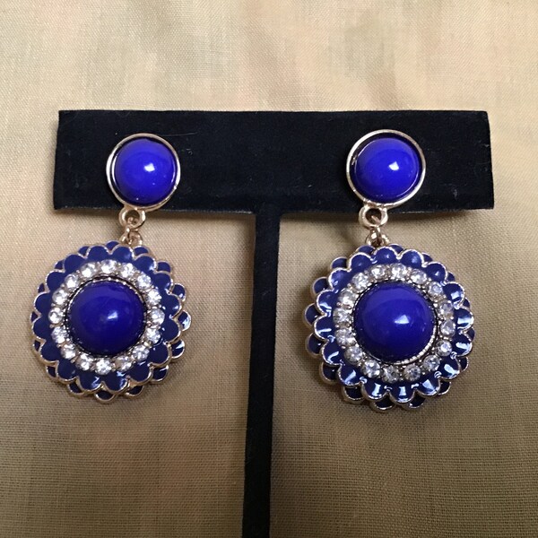Royal Blue Earrings - Etsy