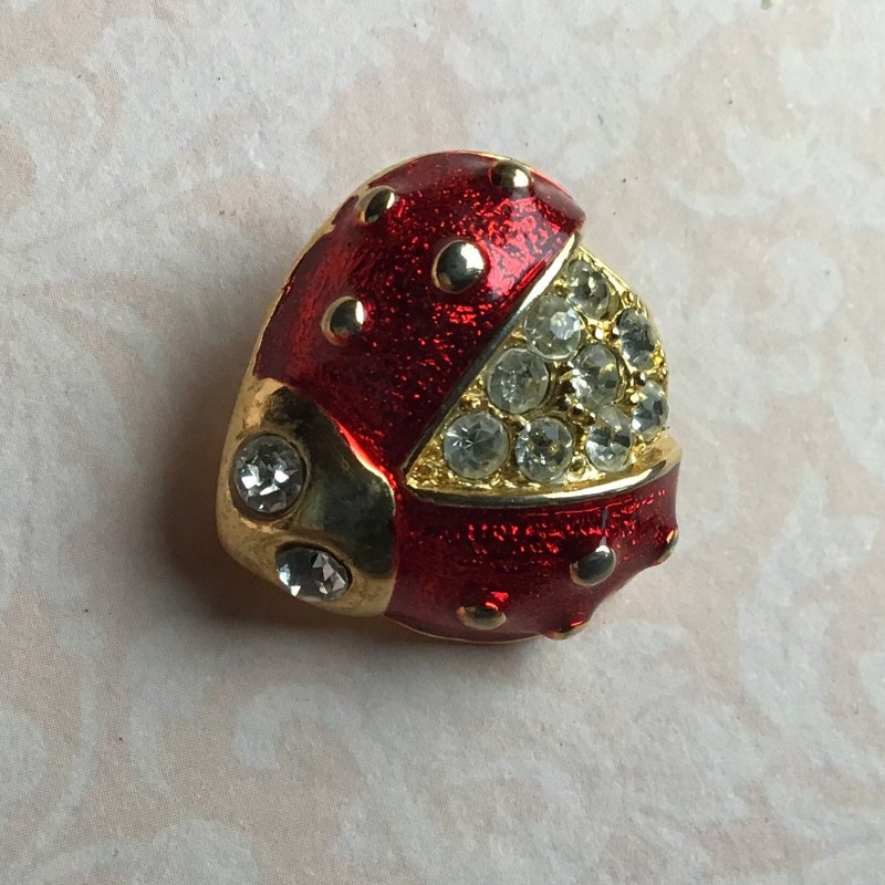 Ladybug Enamel Pin - Etsy