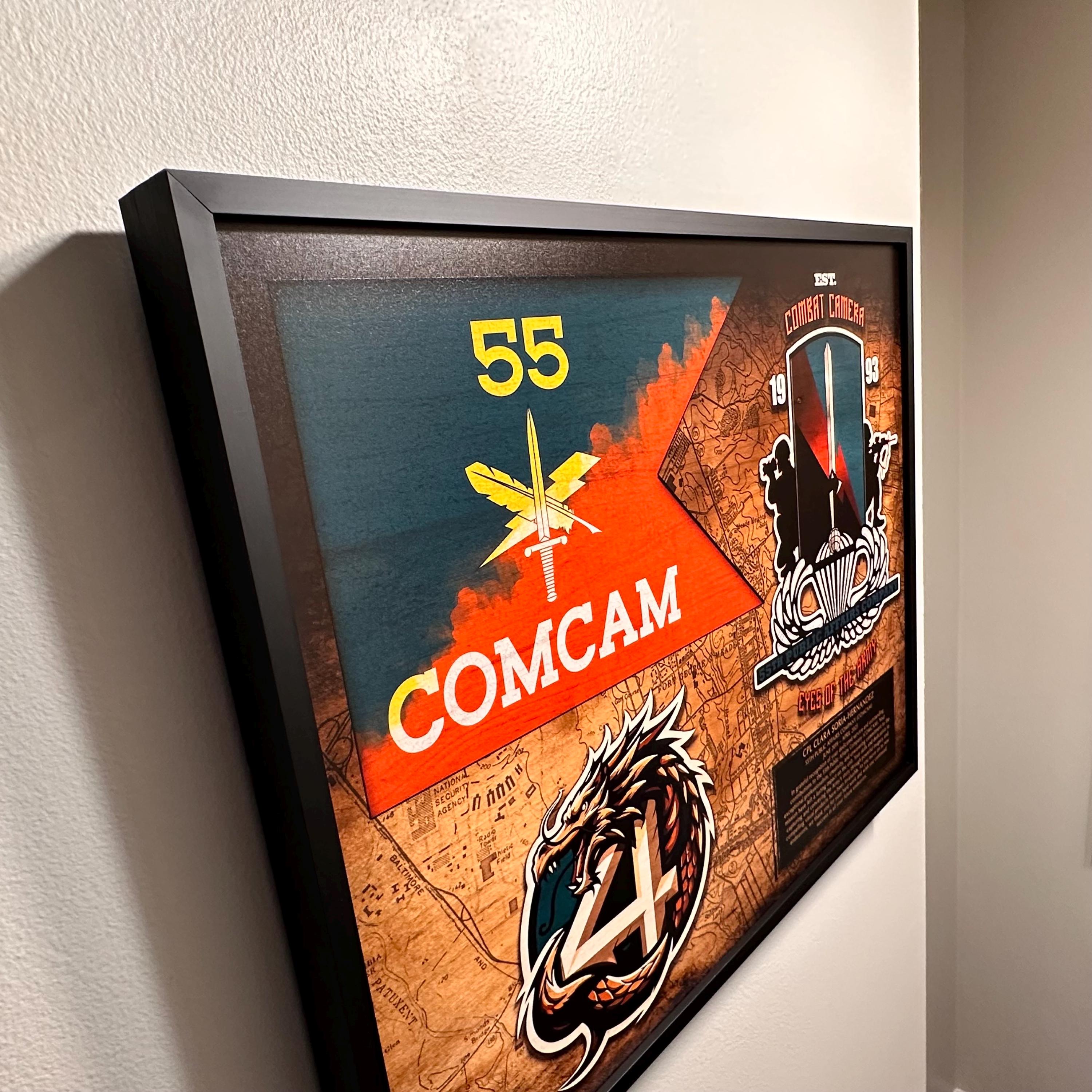 Custom Wood Guidon Plaque With Metal Frame - 16.5"x20.5" - Etsy
