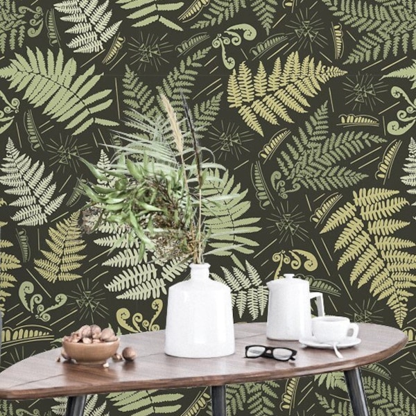Fern Wallpaper - Etsy