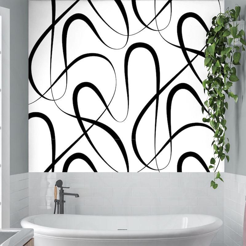 Abstract Line Wallpaper - Etsy
