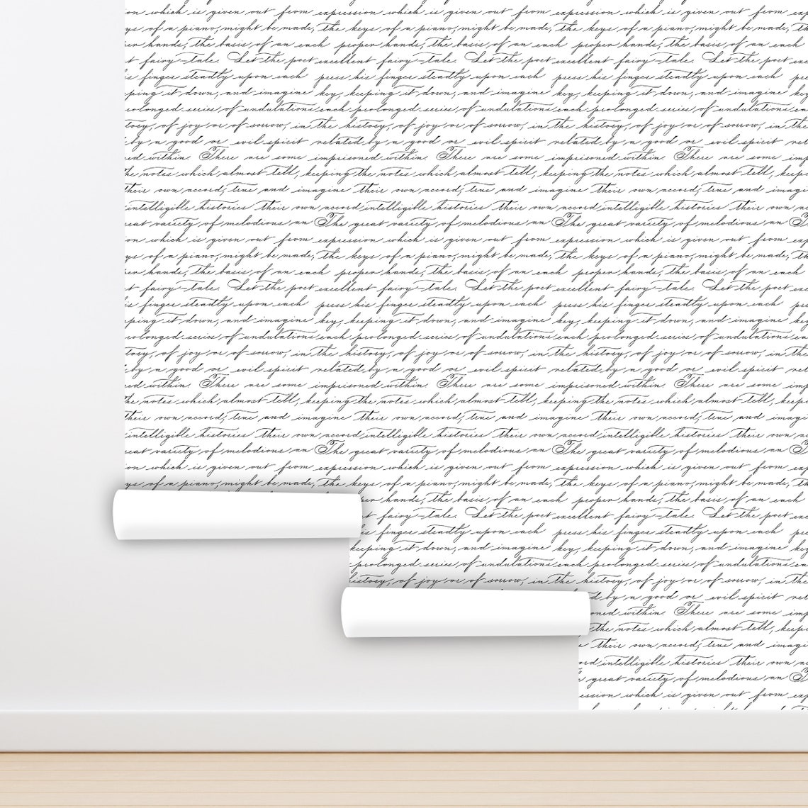Handwriting Wallpaper Peel and Stick Minimalist Wallpaper - Etsy