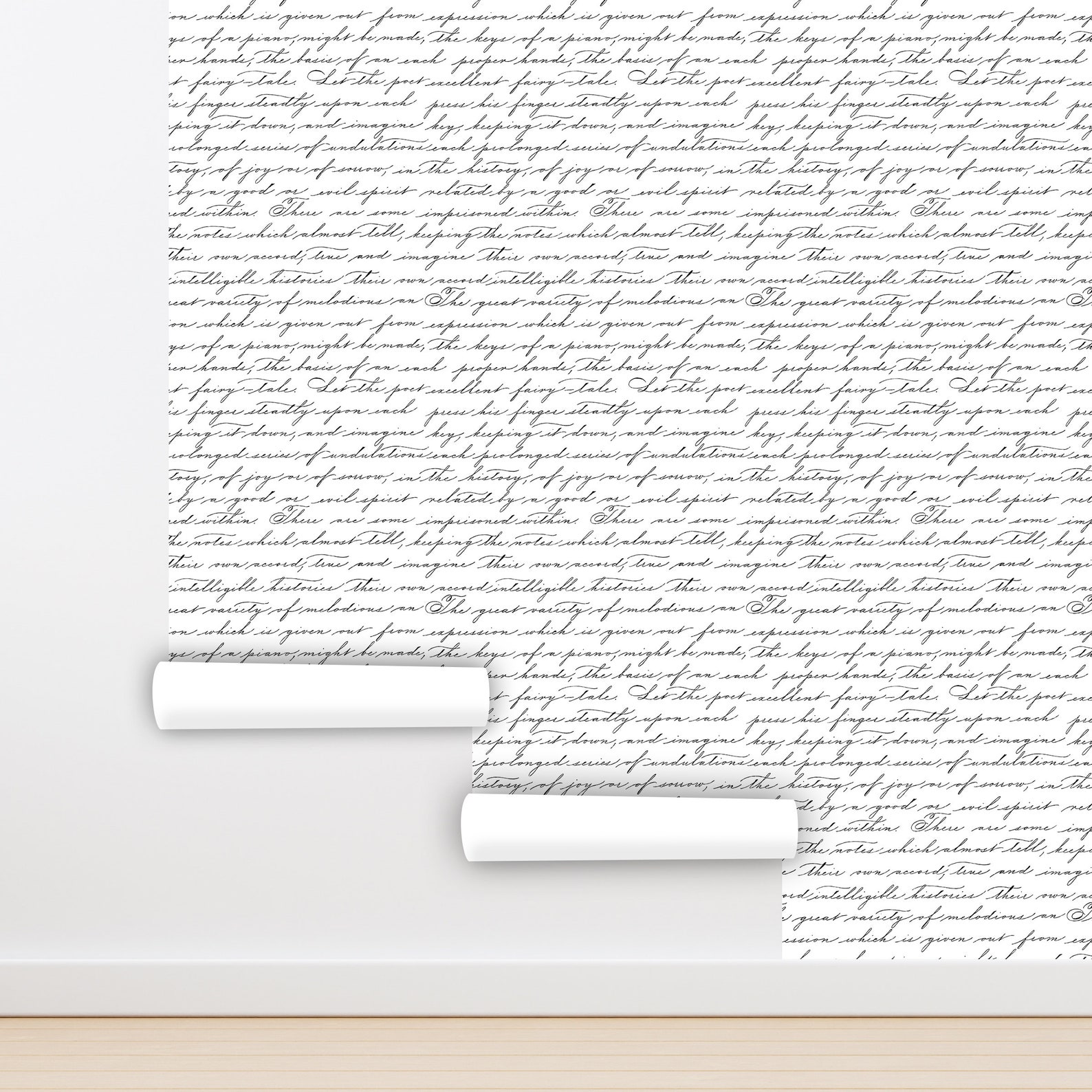 Handwriting Wallpaper Peel and Stick Minimalist Wallpaper - Etsy