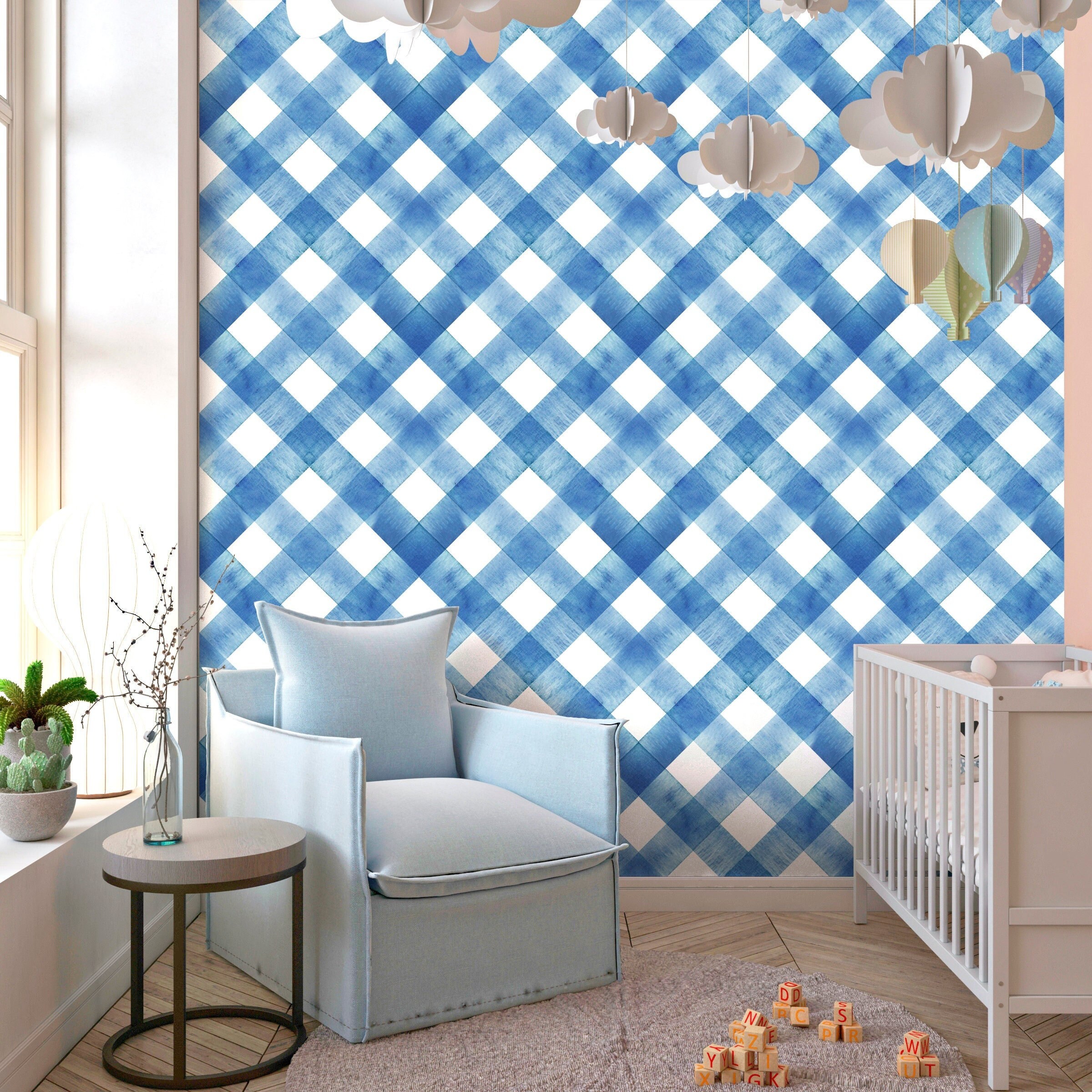 Blue Plaid Pattern