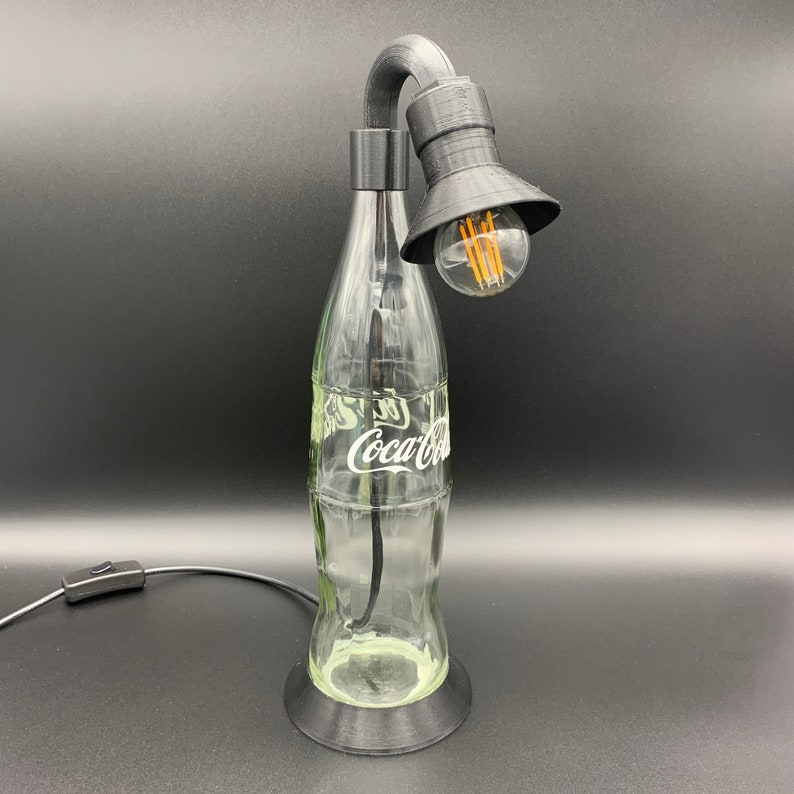Coca Cola Bottle Lamp With Incandescent Effect LED Bulb Abat - Etsy