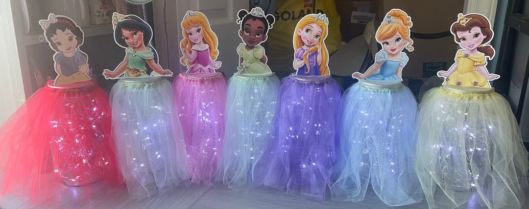 Princess Centerpieces/ Colored Centerpieces/ Centerpieces With Lights ...