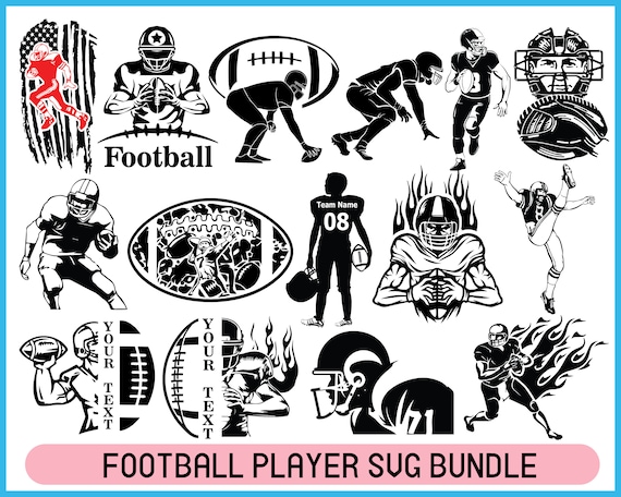 Football Svg Bundle for Football Team Players Shirts Svg - Etsy Canada