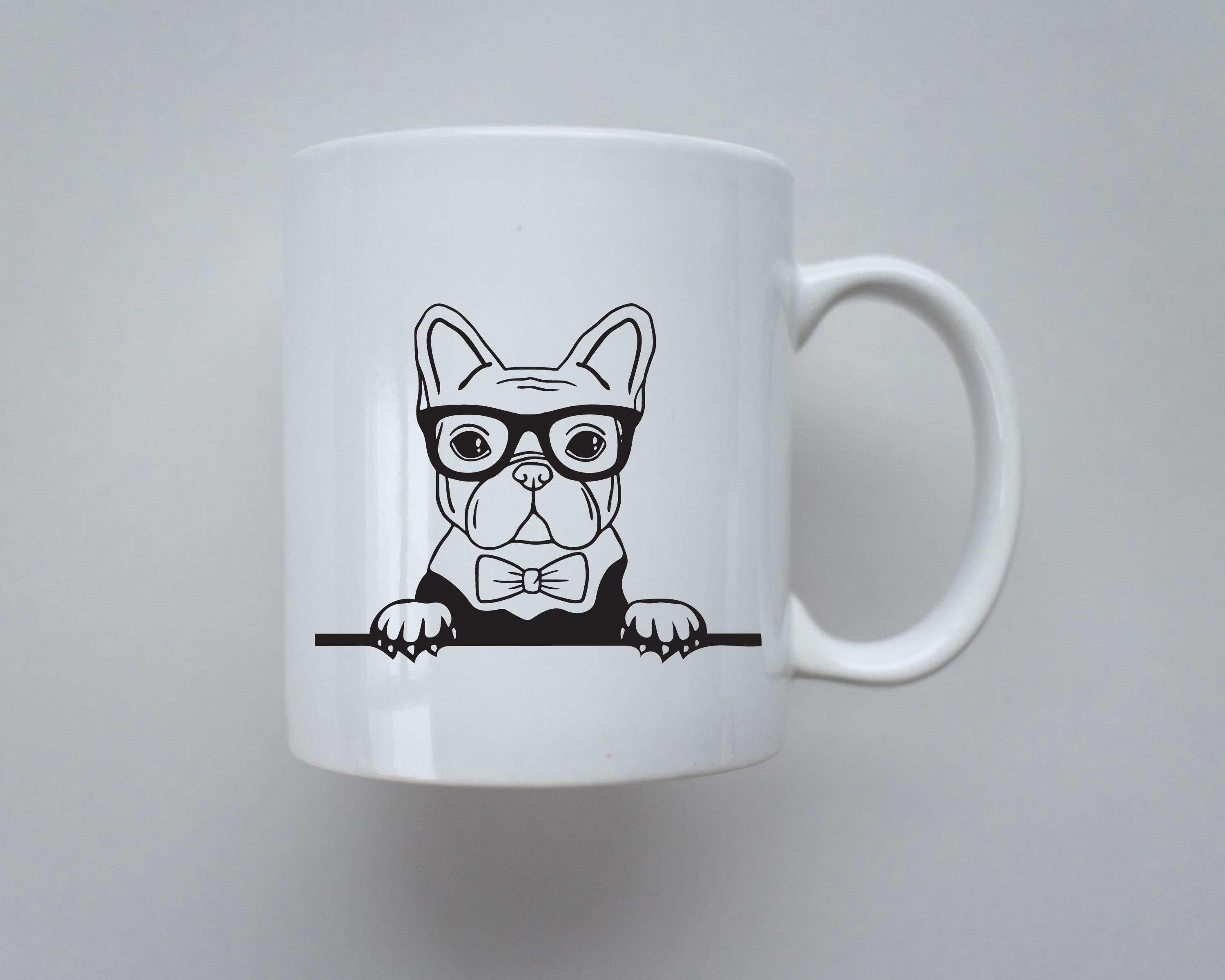 Frenchie SVG French Bulldog SVG Clipart Dog With Sunglasses - Etsy