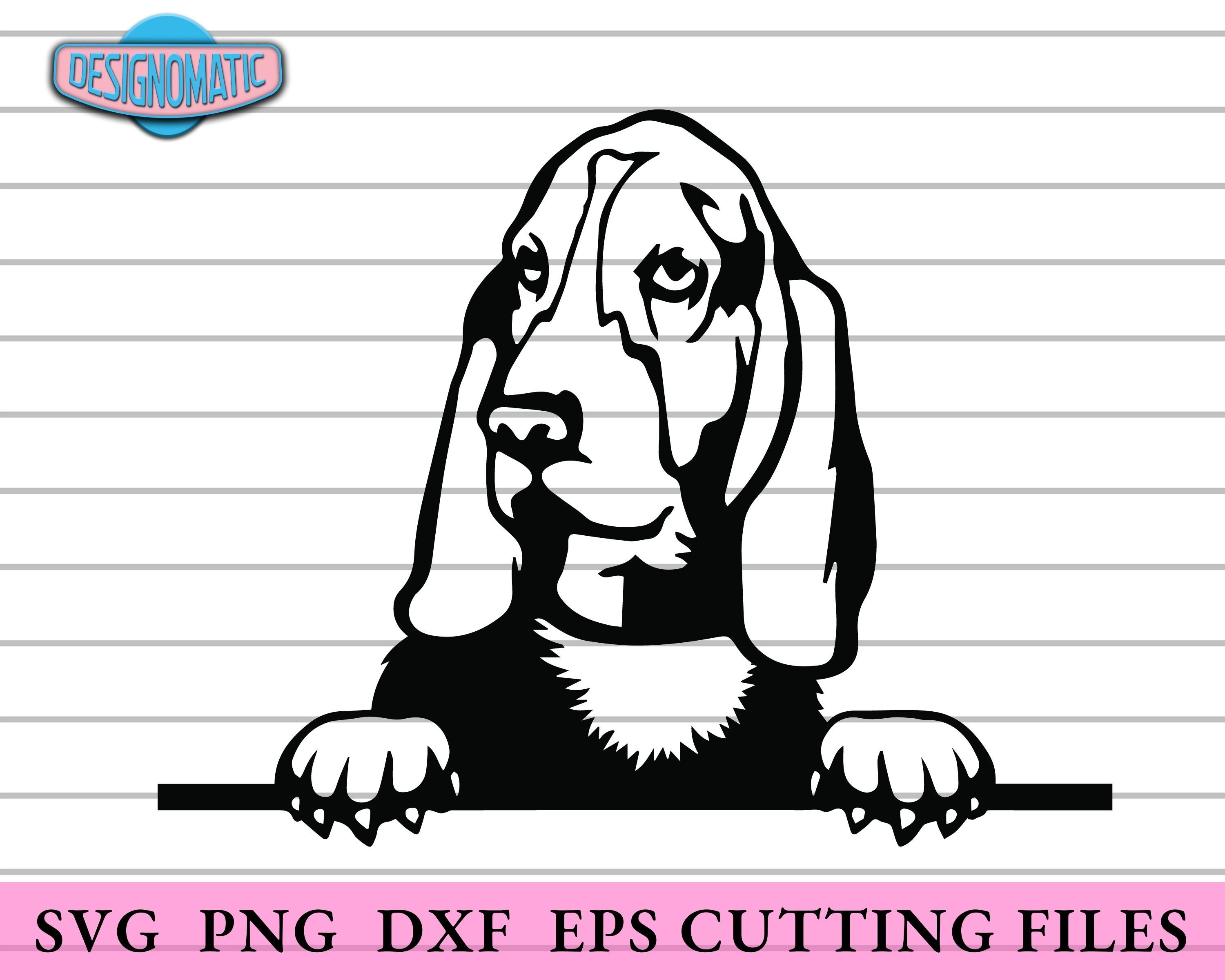 Basset Hound Dog SVG PNG DXF Clipart Basset Hound Gifts - Etsy