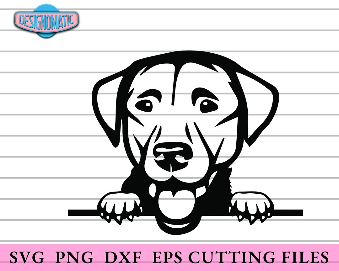 Labrador Retriever SVG PNG DXF Clipart Happy Cute Smiling - Etsy