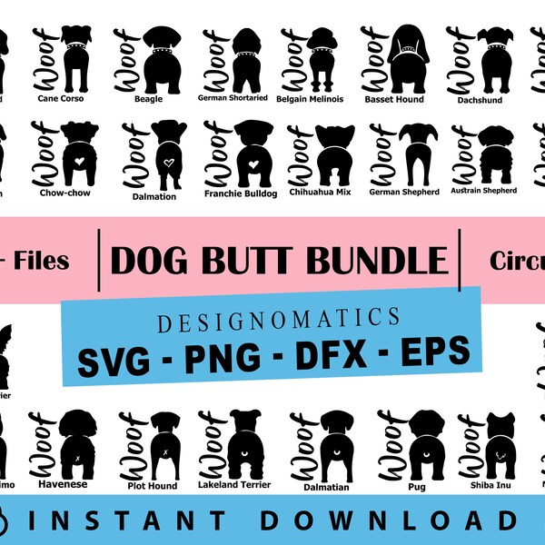 Dog Butt Svg - Etsy