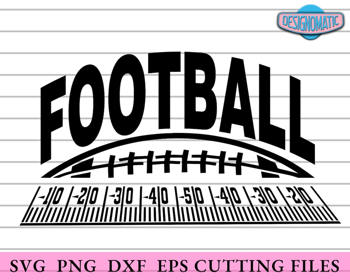 Football Field Svg Png Dxf Clipart Half Football Svg for - Etsy