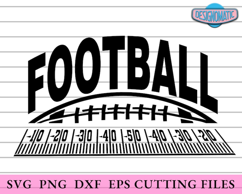 Football Field Svg Png Dxf Clipart , Half Football Svg for Shirts ...