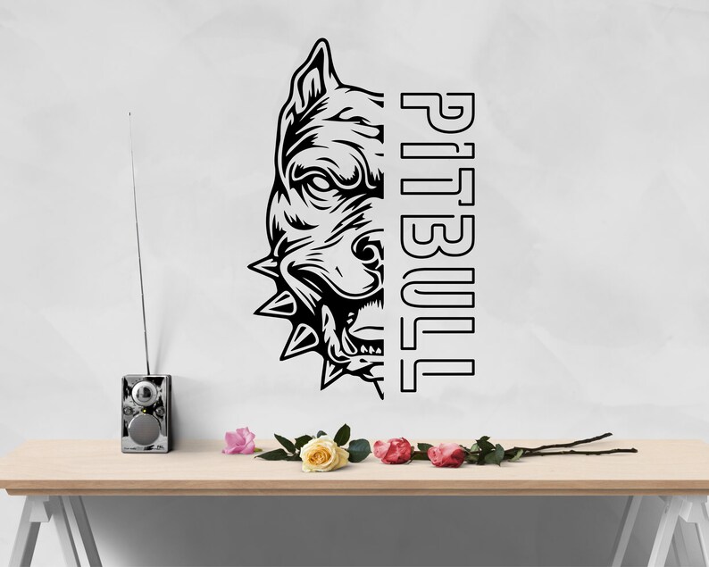 Pitbull SVG PNG DXF Clipart , Angry Dog Svg , Dog Face Svg for Cricut ...