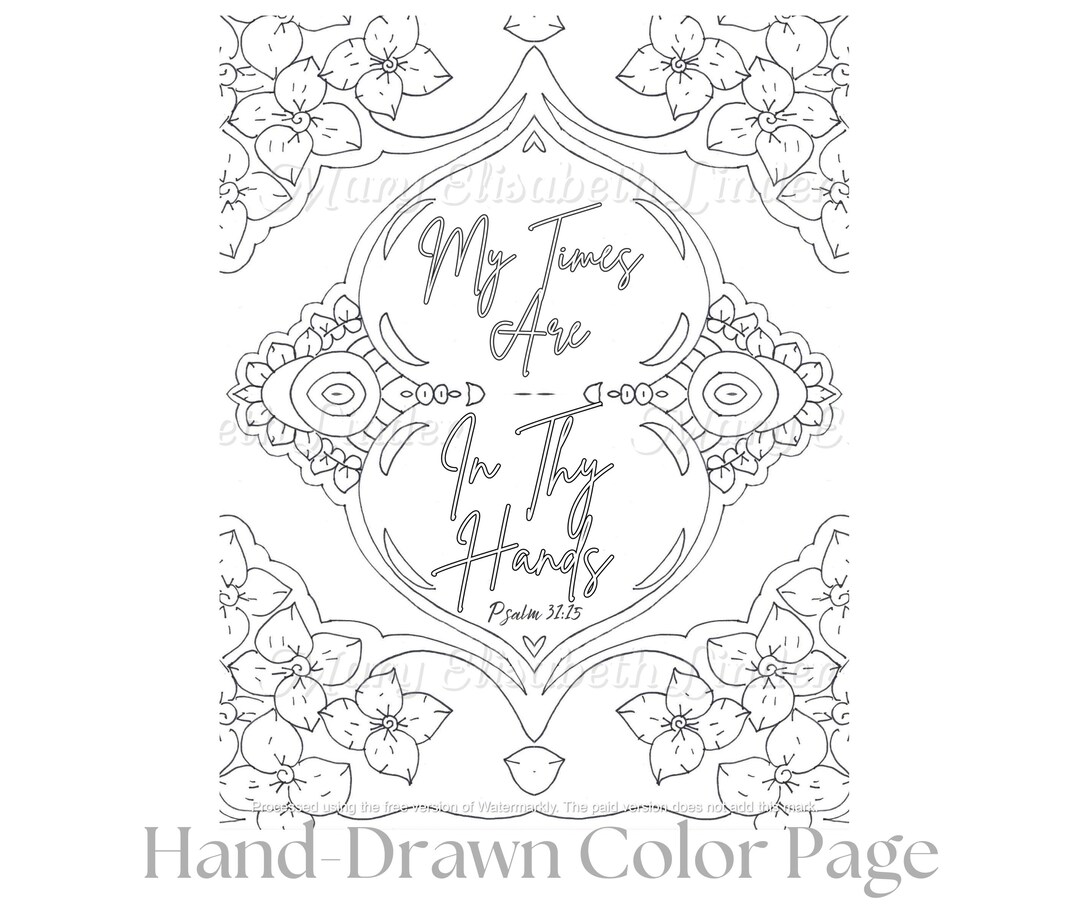 Hour Glass Printable Color Page Original Artwork Not Ai - Etsy