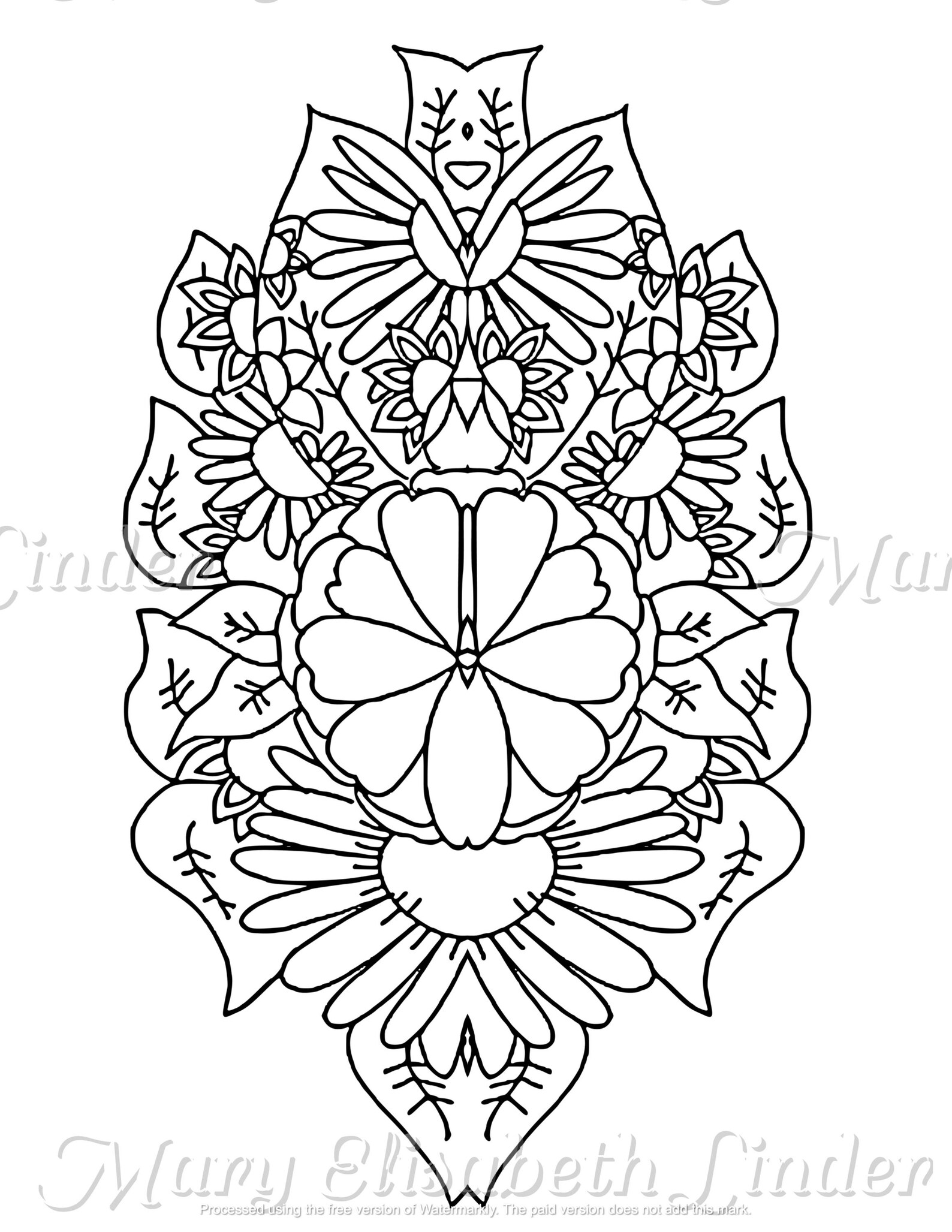 Ornamental Printable Color Page Original Artwork Not Ai - Etsy