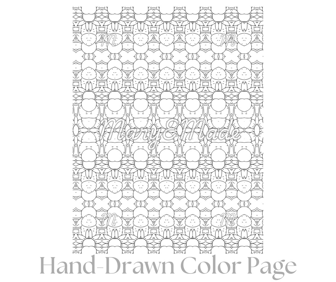 Geo Patterns Printable Color Page Original Artwork Not Ai - Etsy