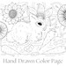 Fall Bunny Printable Color Page Original Artwork Not Ai - Etsy