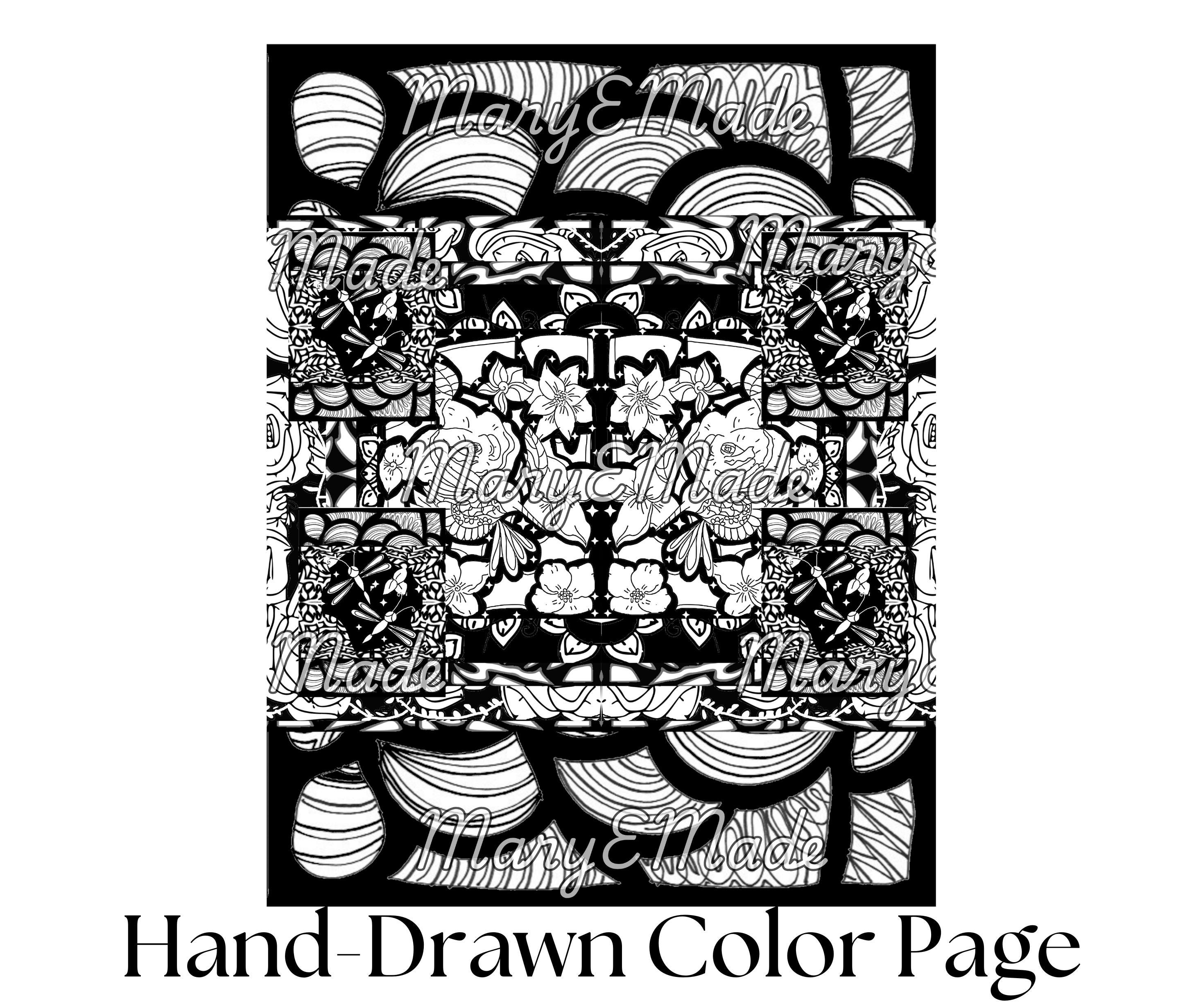 Lacey Printable Color Page Original Artwork Not Ai - Etsy