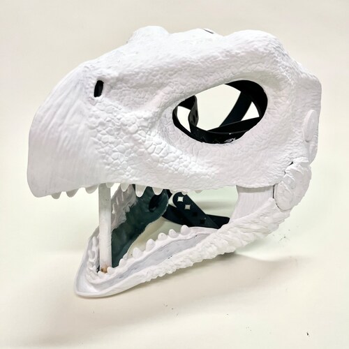 Black Base Painted Raptor Dinosaur Mask for Fur Suitcosplay - Etsy