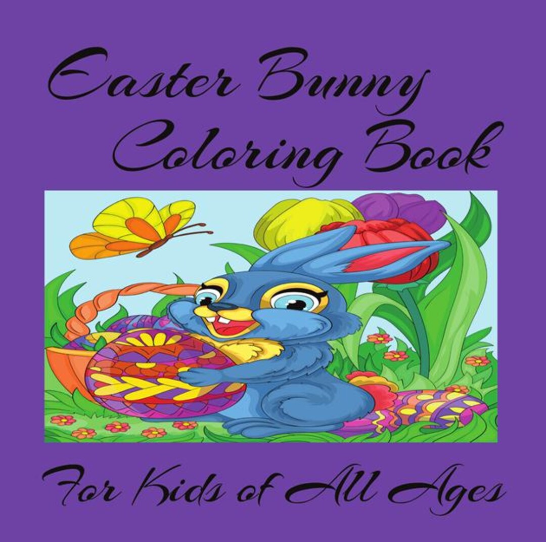 Easter Bunny Coloring Pages: 29 Bold Designs for Kids - Etsy